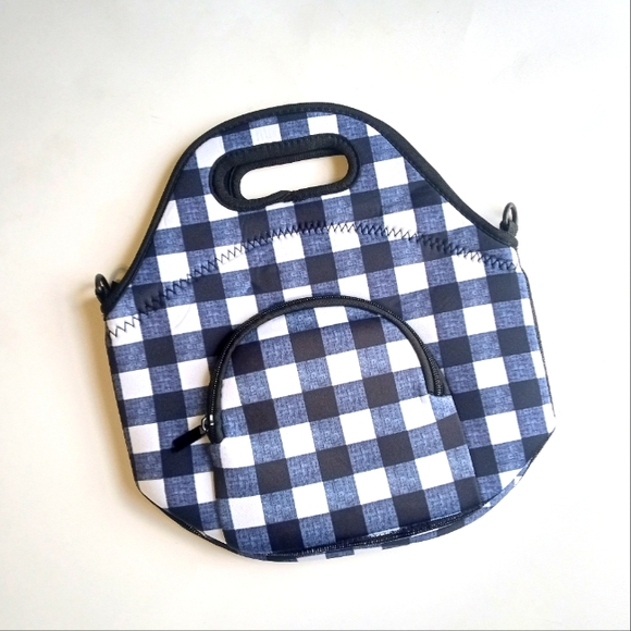 Kitchen | Checkerboard Snack Lunch Bag Tote Nwt | Poshmark